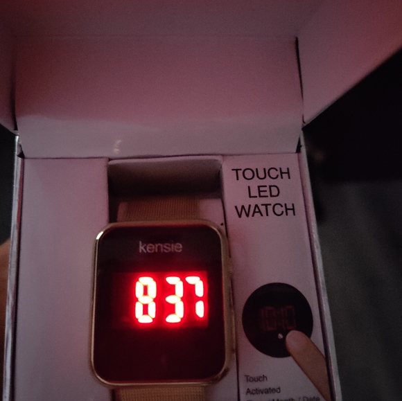 Kensie | Accessories | Nib Kenzie Gold Touch Led Watch | Poshmark
